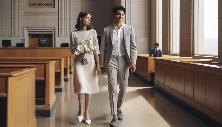 What Do Brides Wear To A Courthouse Wedding - Simple Courthouse Style ...